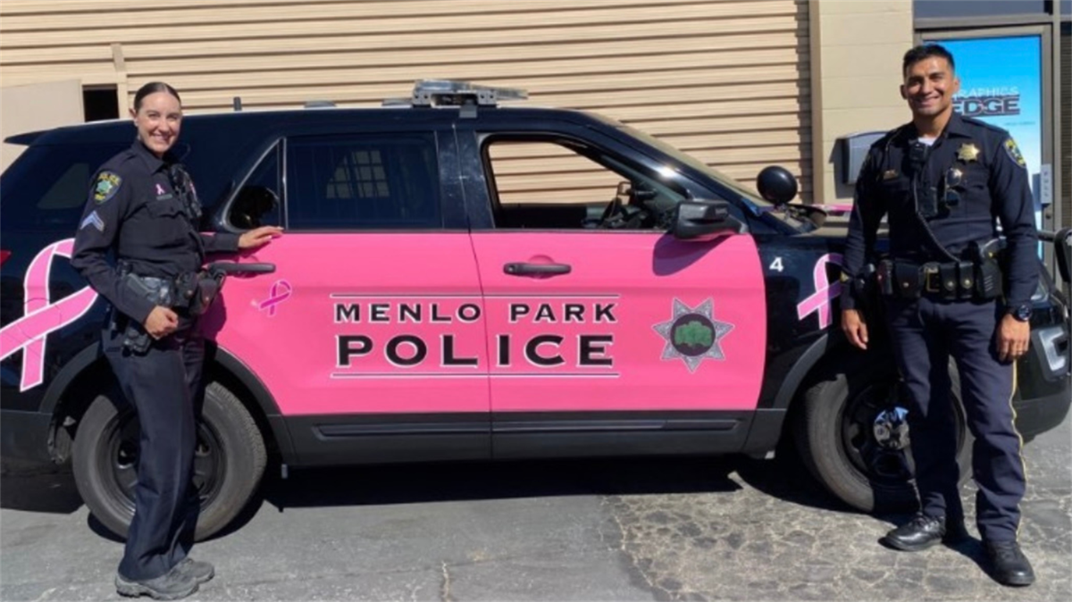 Police participating in Pink Patch Project for Breast Cancer Awareness ...